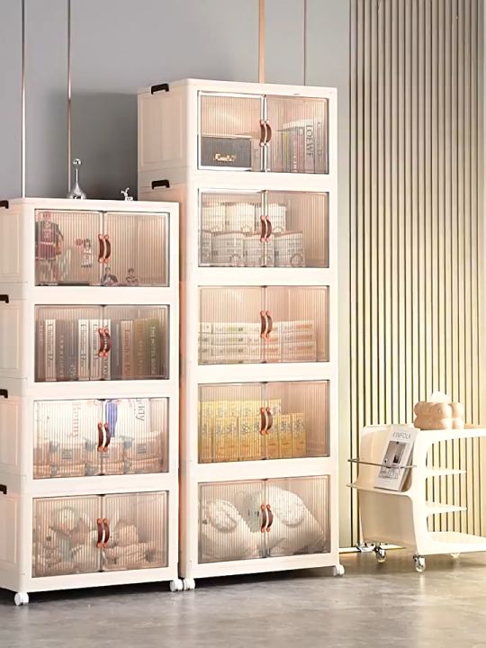 THE 1/2/3/4/5 Layers Multipurpose Double Sided Opening Storage Cabinet ...
