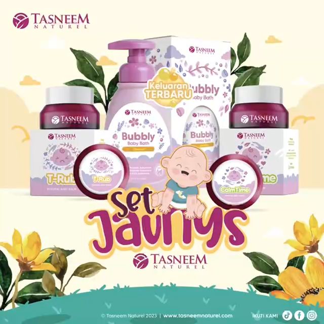 Tasneem Naturel Set Kuning Jaundice - Balm Calm Time & T-Rub for Baby ...