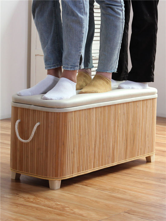 Storage Stool Storage Stool Solid Wood Bench Sofa Stool Kids Sitting ...