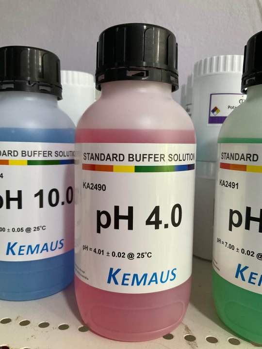 Buffer Solution pH 4.0 (red colour) 500 m | Lazada.co.th