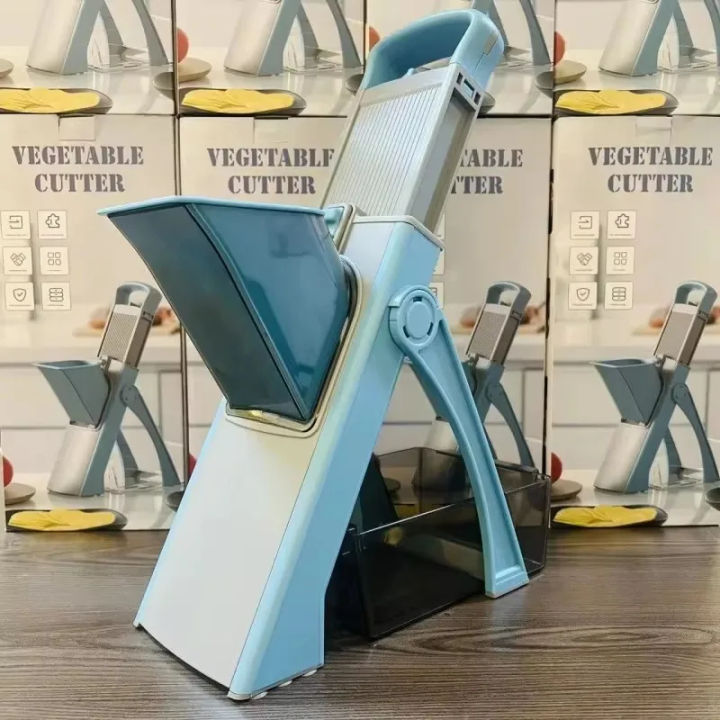 5 In 1 Vegetable Cutter Strip Cutter Adjustable Thickness Multi ...