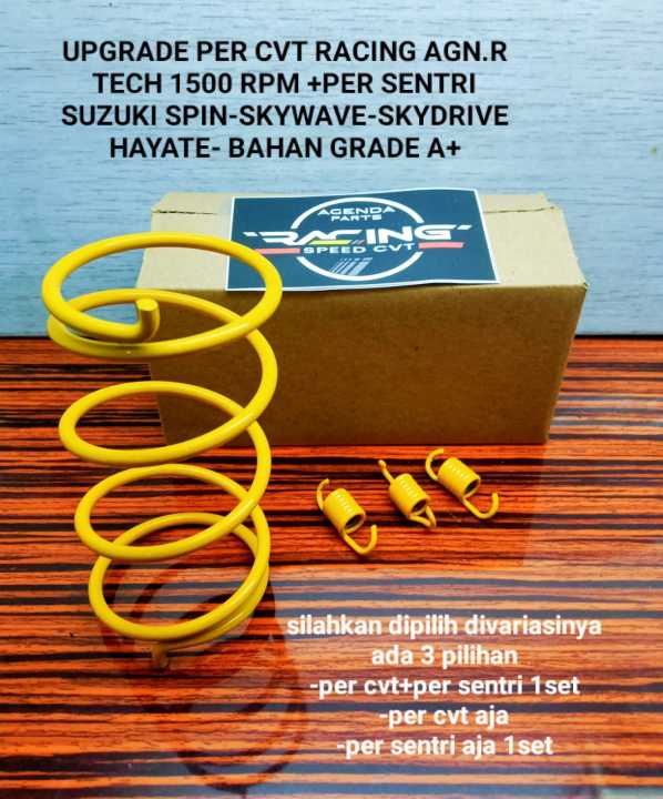 UPGRADE PER CVT RACING SUZUKI SPIN 1500 RPM +PER SENTRI SUZUKI SPIN-SKYWAVE-SKYDRIVE HAYATE ...