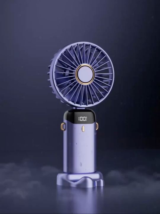 10000mAH Mini Fan Rechargeable Hand-held 5-Speed fan Portable Electric ...