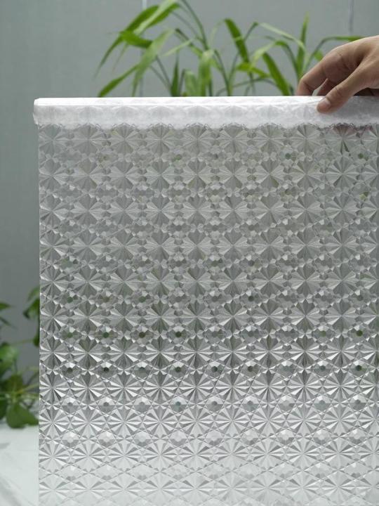 Bathroom Privacy Glass Film Anti-Spy Anti-Light Translucent Static Dull ...