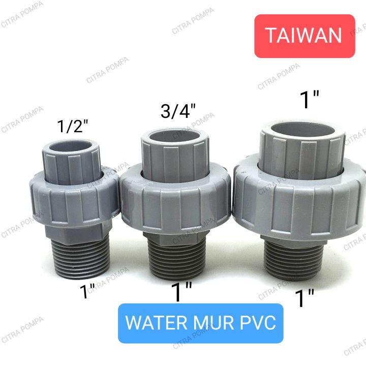 WATER MUR DRAT 1 inch socket 1/2 ,3/4 ,1 inch sambungan pipa pvc ...