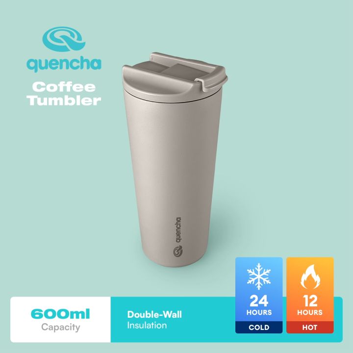 QUENCHA 20oz Flip Cap Insulated Coffee Tumbler | Lazada PH