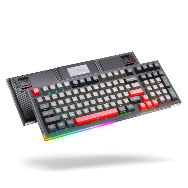 KEMOVE K98 Wireless Gaming Mechanical Keyboard with BT5.0/2.4G/Type-C,RGB Backlight,98 Keys Hot ...
