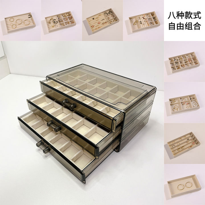 Luxury Multi-layer Jewelry Box Elegant Storage Display Case for Rings ...
