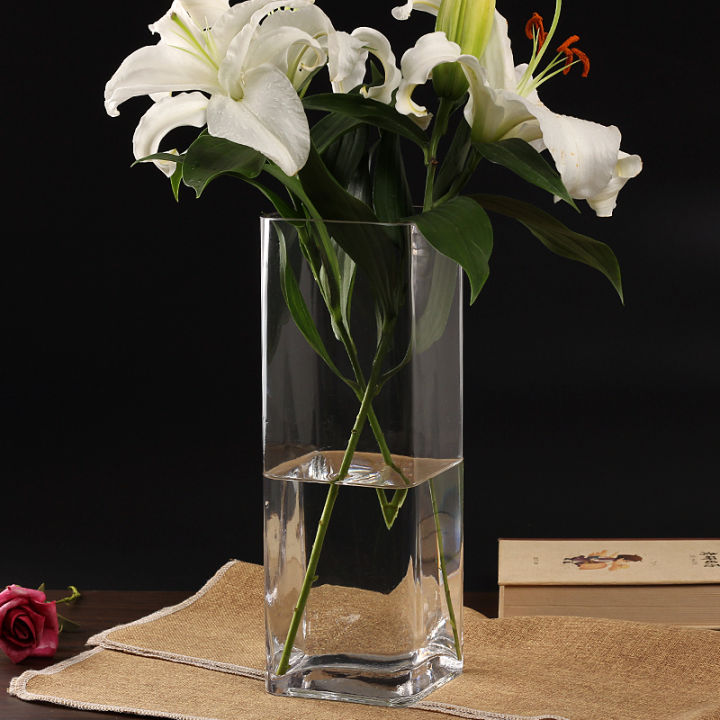 Crystal Glass Transparent Large Size Flower Holder Lily FGZ Model ...