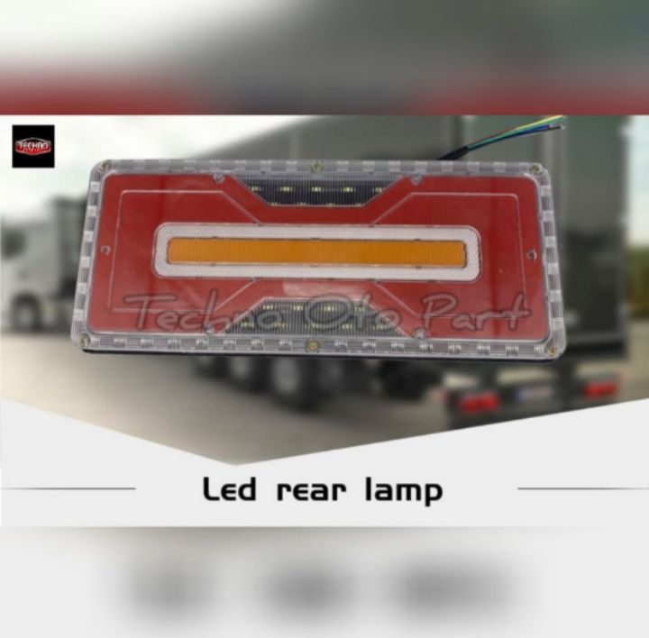 Lampu Led Stop Lamp Truck 24Volt 33cm Model 882 Lampu Rem Belakang Sein ...