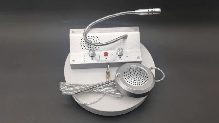 Window Mic and Speaker Dual way Window Intercom Speaker Microphone Talk ...