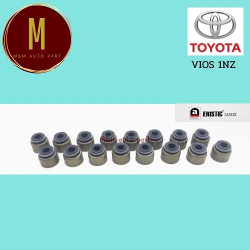 ซีลหมวกวาล์ว TOYOTA VIOS ปี 2003-2012 1NZ ชุดละ 16 ตัว ไต้หวัน | Lazada ...