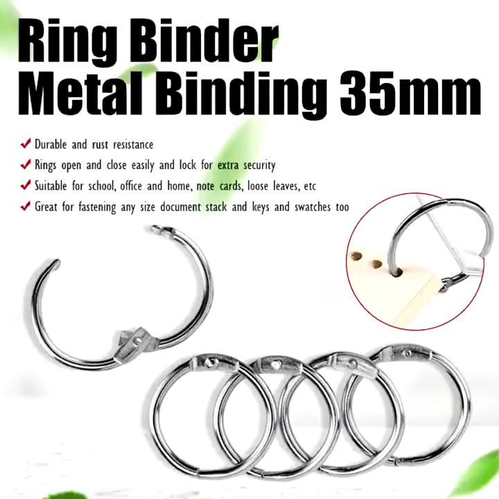 Binder Rings Assorted Sizes Steel Book Rings for Index Cards Keychain ...