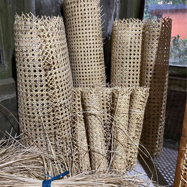 Lembaran Anyaman Rotan 70x150 Motif Bulat | Lazada Indonesia