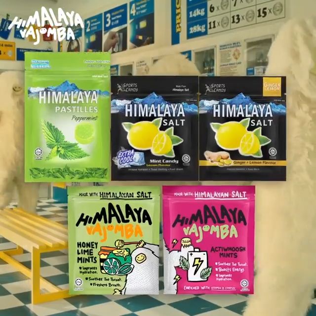 Himalaya Salt Sports Mint Candy Lemon / Vajomba Actiwhoosh Mint ...