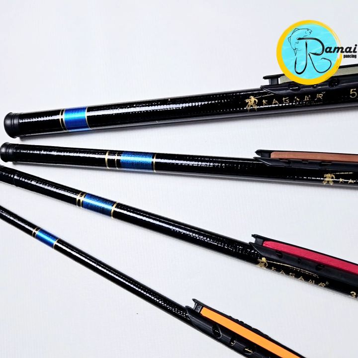 Joran Tegek Pancing Lengkap Kagawa Hitam Black Gloss Edition | Lazada ...