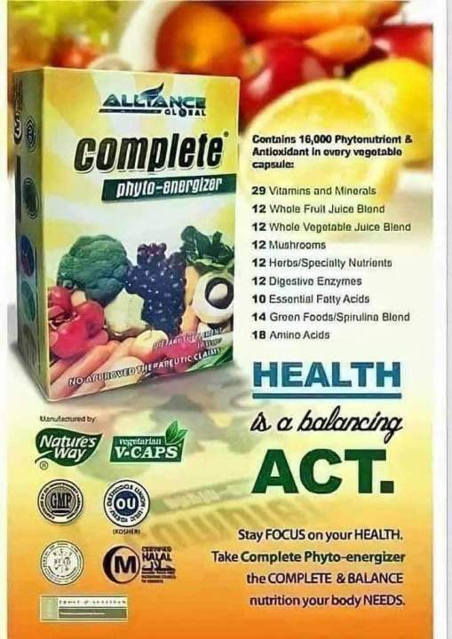Complete Phyto Energizer Food Supplement Aim Global | Lazada PH