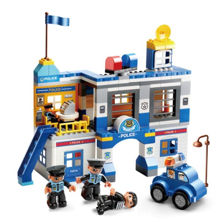 Police Station Set Building Blocks for Children 3-6 Years Old | Lazada ...
