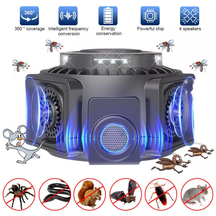 Ultrasonic Power Effective Household Rodent Repellent Eliminate Mice ...