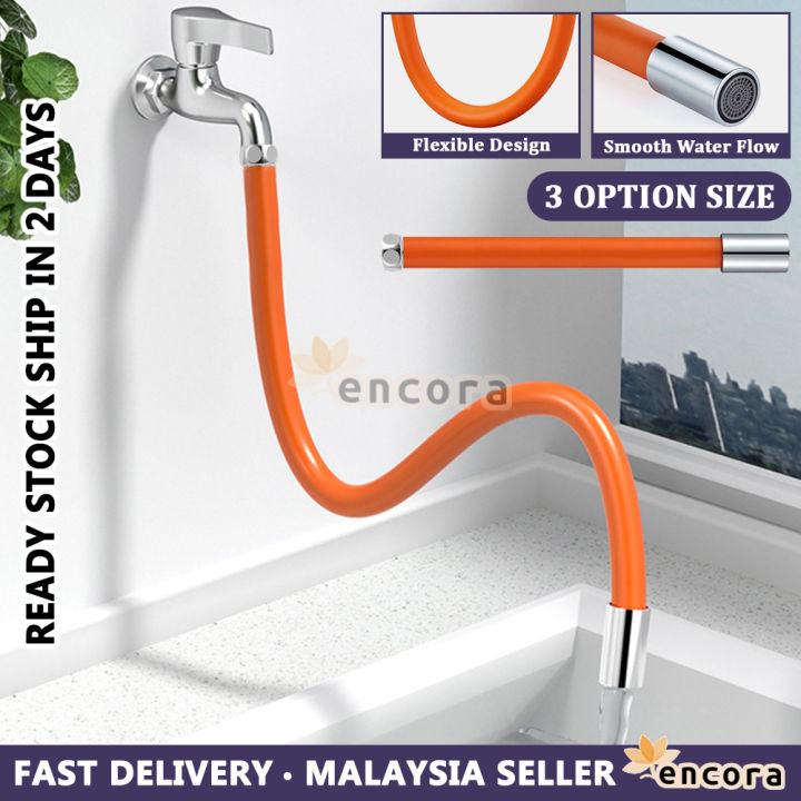 Encora Flexible Universal Rotating Hose Water Tap Faucet Extension 360 ...