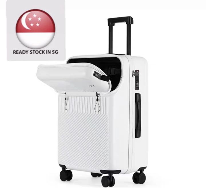 🚚 SG Ready Stock 🚚 2022 new front opening boarding suitcase female ...