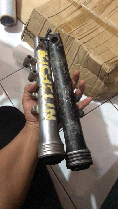 Bottom tabung sok ninja viktor kidal rem kiri original seken set ...