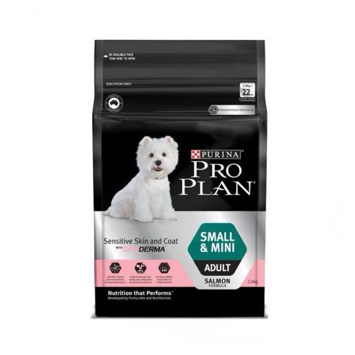 PURINA Pro Plan Sensitive Skin & Coat w/ OPTIDERMA Small/ Mini Adult ...