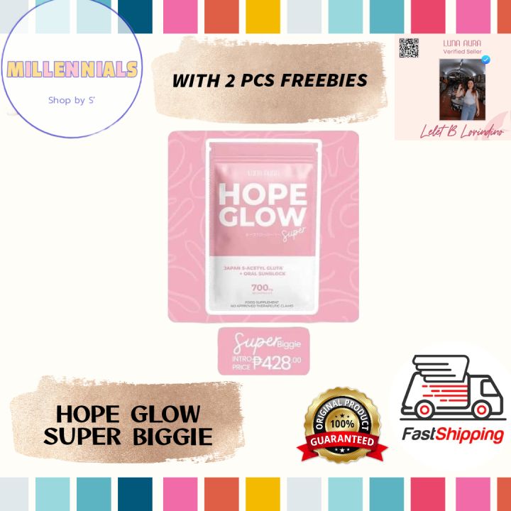 LUNA AURA HOPE GLOW SUPER BIGGIE 60 CAPSULE | Lazada PH