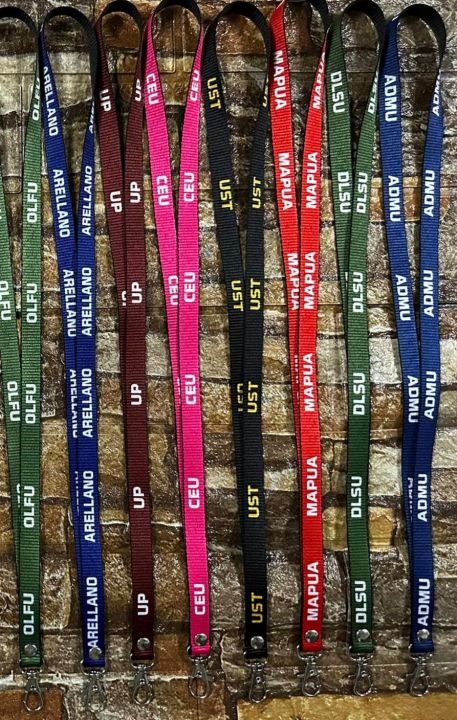 1/2 LACE OLFU, ARELLANO, UP, CEU, UST, MAPUA, DLSU, ADMU W/ G-HOOK ID ...