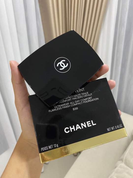 แป้งผสมรองพื้น Chanel Ultra Le Teint Compact Powder All–Day Comfort ...