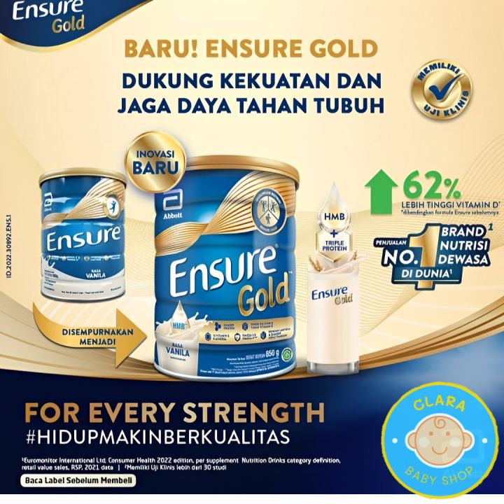 Ensure vanila 850g | Lazada Indonesia