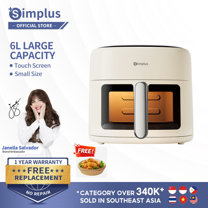Simplus Air Fryer 6L Large Capacity Multifunction Fryer Non-stick Oil ...