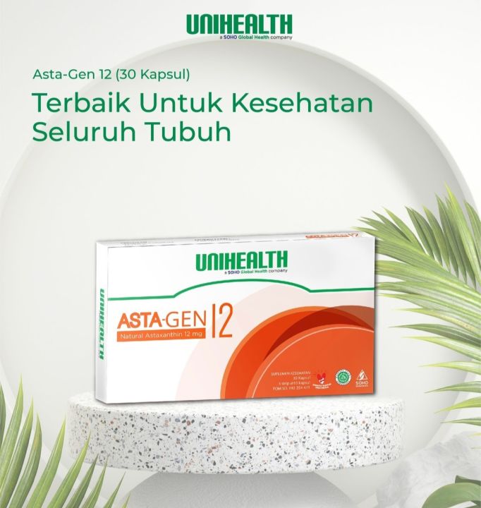 Astagen 12 Kandungan Astaxanthin 12mg isi 30 kapsul | Lazada Indonesia