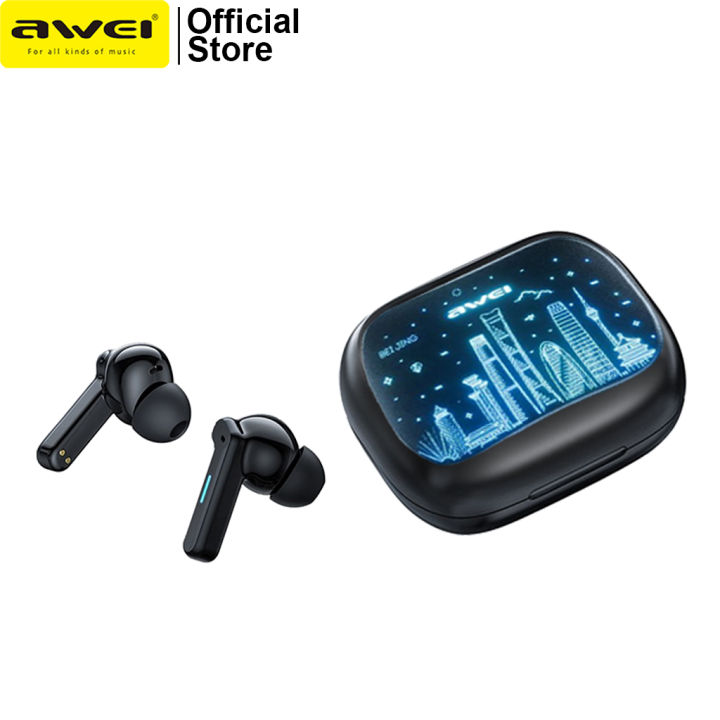 Awei T53 ANC Gaming Earbuds 360° Surround Sound Bluetooth V5.3 with ...