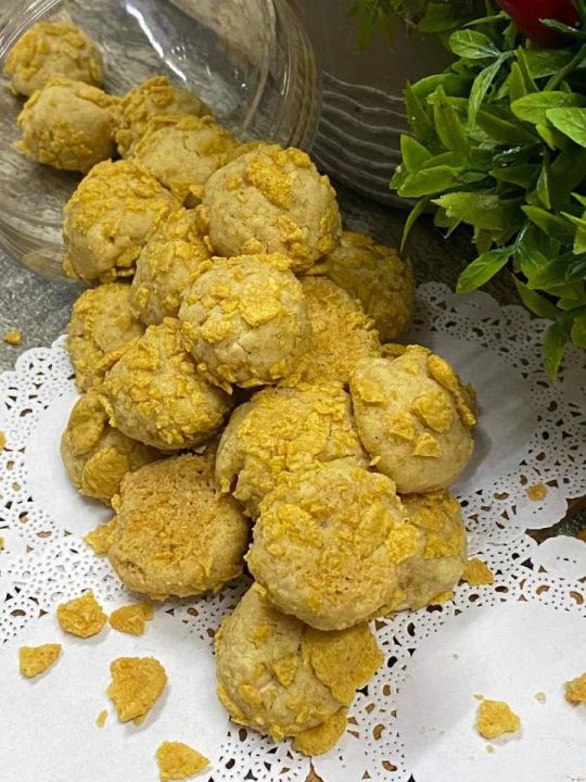 Cornflakes Almond Cookies (35Biji) COOKIES RAYA | Lazada