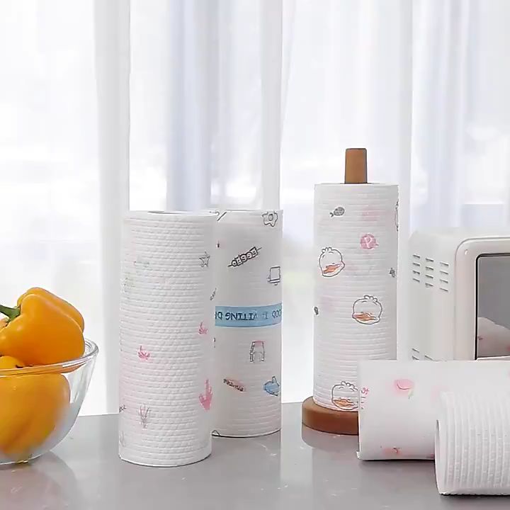 DIVA 50pcs/Roll Lazy Tissue Rag Paper Oil Absorbent Paper Towel ...