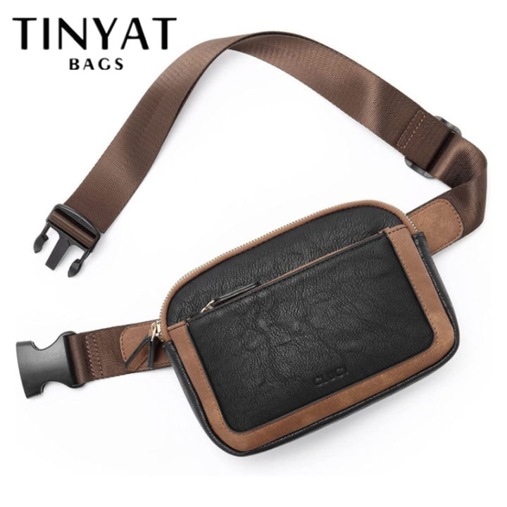 TINYAT Belt Bag for Women, Mini Everywhere Crossbody Waist Bag ...