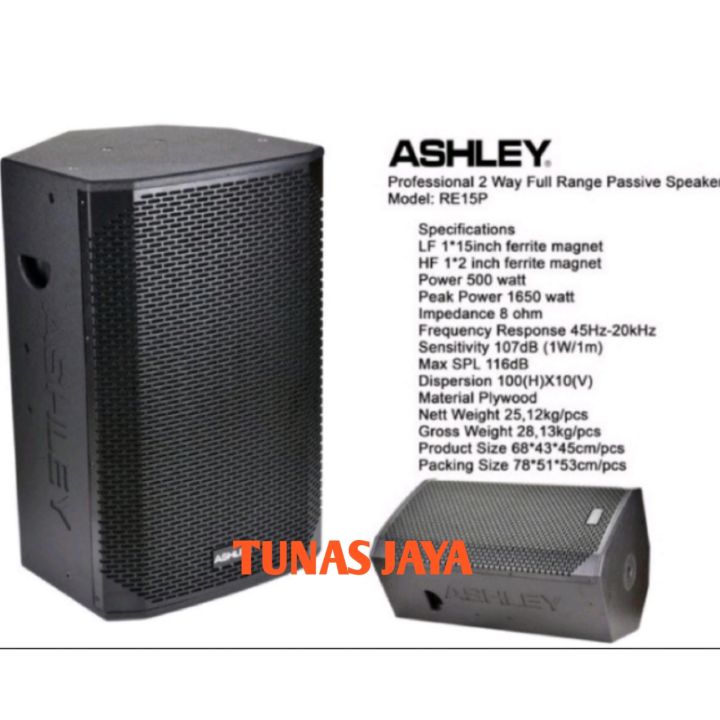 SPEAKER PASIF 15 INCH ASHLEY RE15P ORIGINAL SPEAKER ASHLEY RE15 P ...