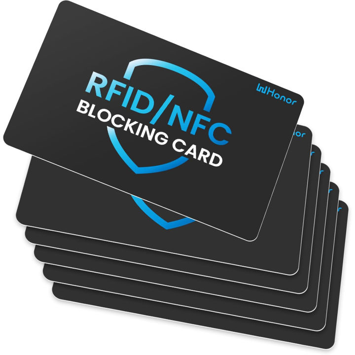 RFID Blocking Cards - 6 Pack, Premium Contactless NFC Debit Credit Card ...