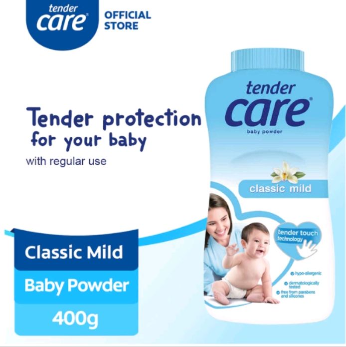 Tender Care Classic mild baby Powder Hypoallergenic & Dermatologically ...