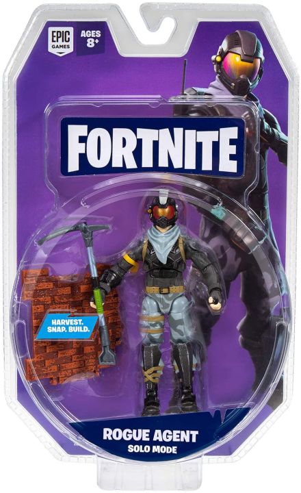Fortnite Solo Mode Core Figure Pack Rouge Agent 3.75 inch 1:18 scale ...