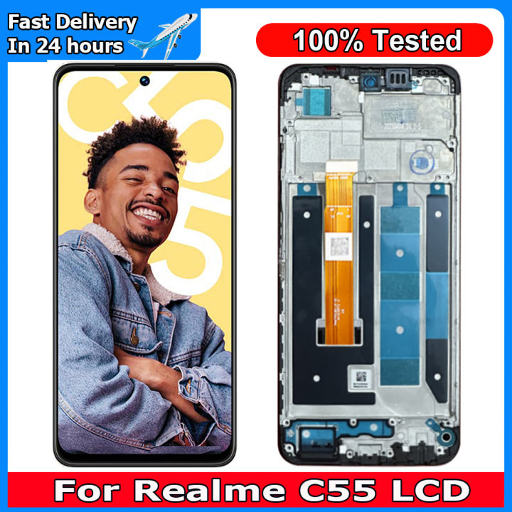 6.72"IPS For Realme C55 LCD Display Touch Screen Sensor Digiziter Assembly Replace For Realme ...
