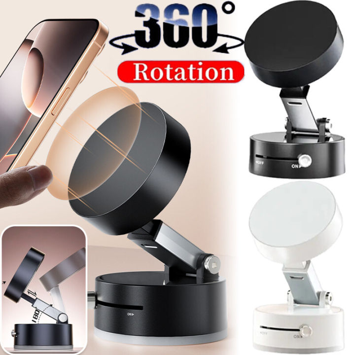 360° Rotation Car Phone Holder Adjustable Magnetic Vacuum Adsorption ...