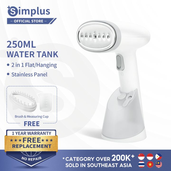 Simplus Handheld Garment Steamer Steamer Iron 250ml Large Water Tank ...