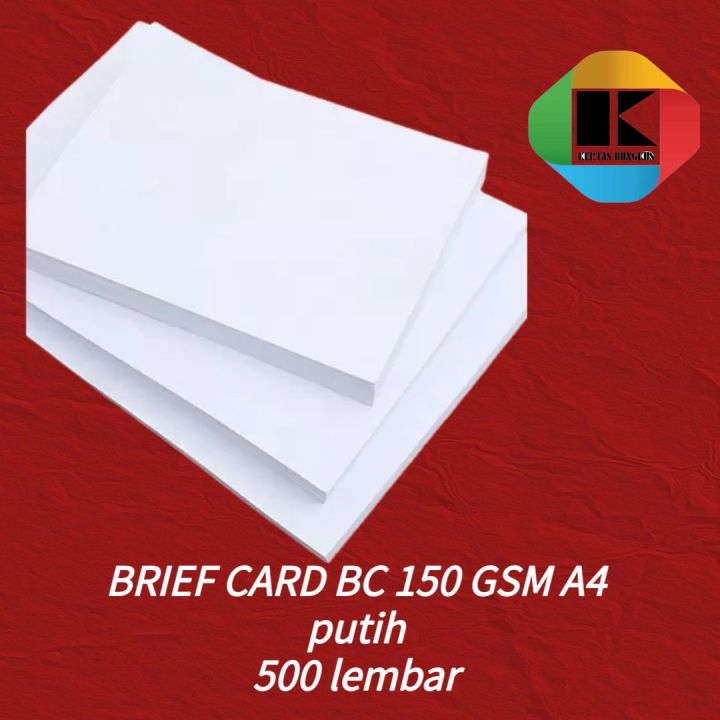 kertas bc 150 gsm bc 150gsm A4 putih 500 lembar | Lazada Indonesia
