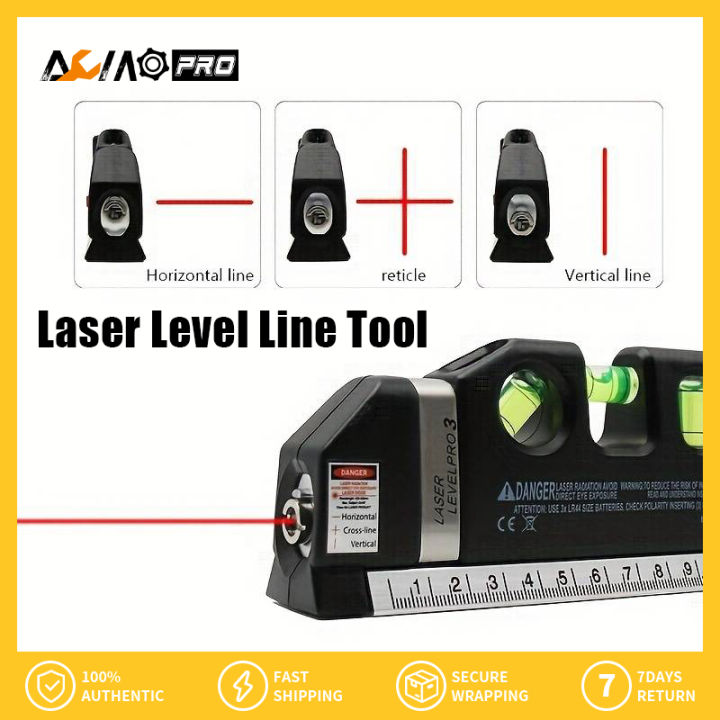 AumoPro Laser Level Line Tool Multipurpose Laser Level Kit Standard Cross Line Laser Leveler ...