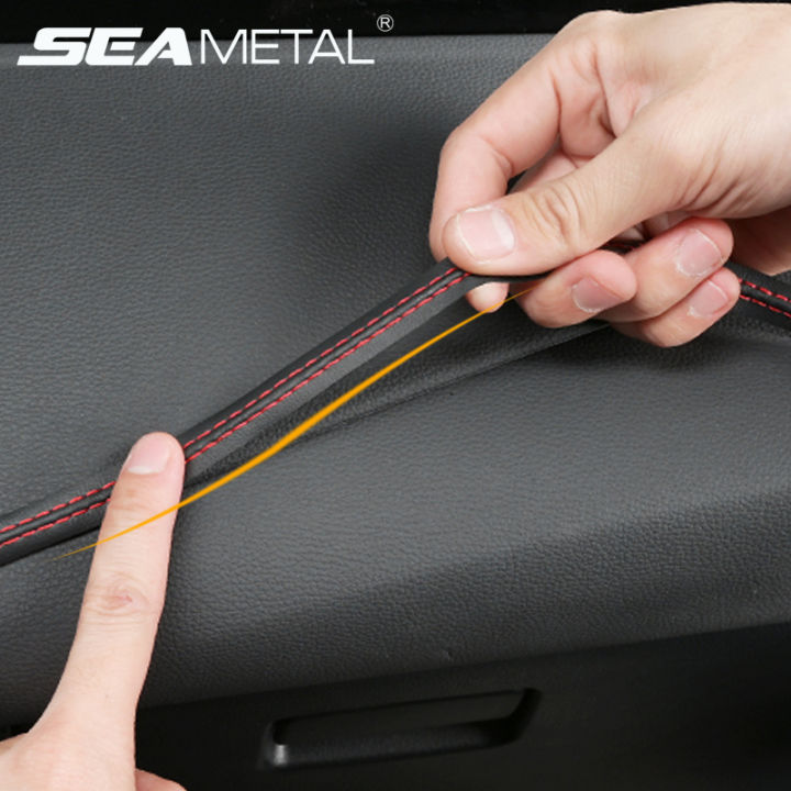 SEAMETAL Car Decorative Suture Sticker Pu Leather Decals Universal Trim ...