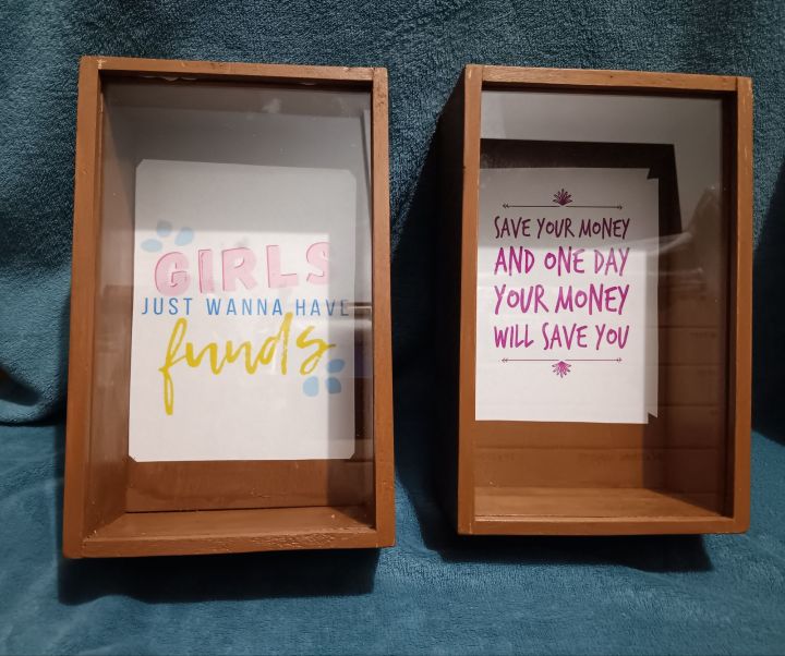 Wooden Alkansya Reusable Paper Bill Box Coin Bank Handmade | Lazada PH