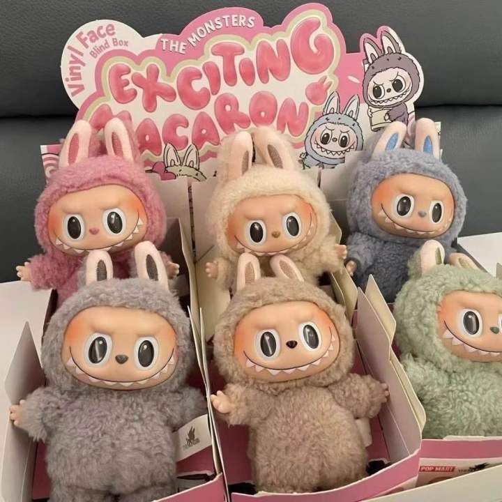 Labubu The Monsters Exciting Macaron Mystery Anime Figure Labubu Vinyl ...