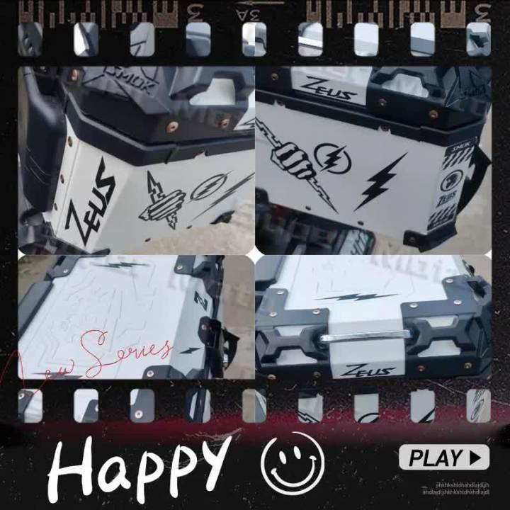 Motorcycle Helmet Sticker ZEUS Logo Decal Visor Windshield Glass Side ...